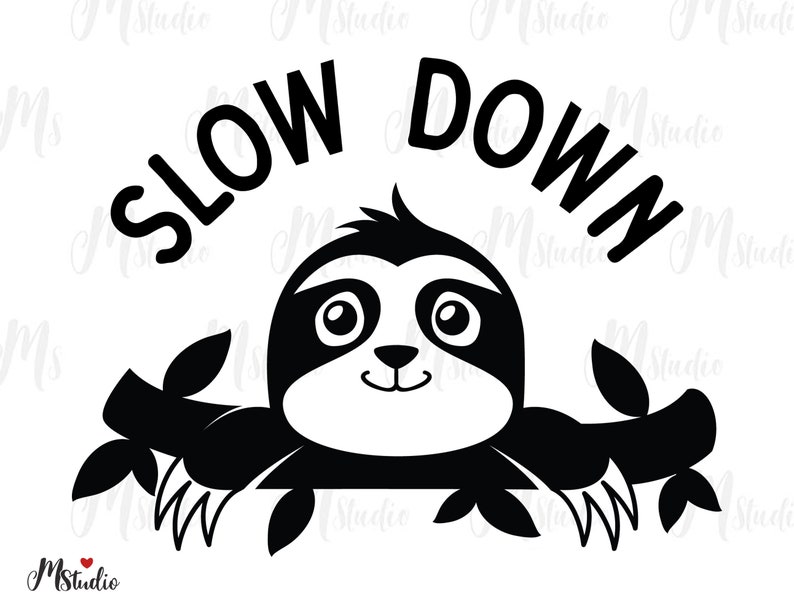 Sloth SVG Bundle Sloth Animal Sloth Monogram Svg Sloth Svg | Etsy