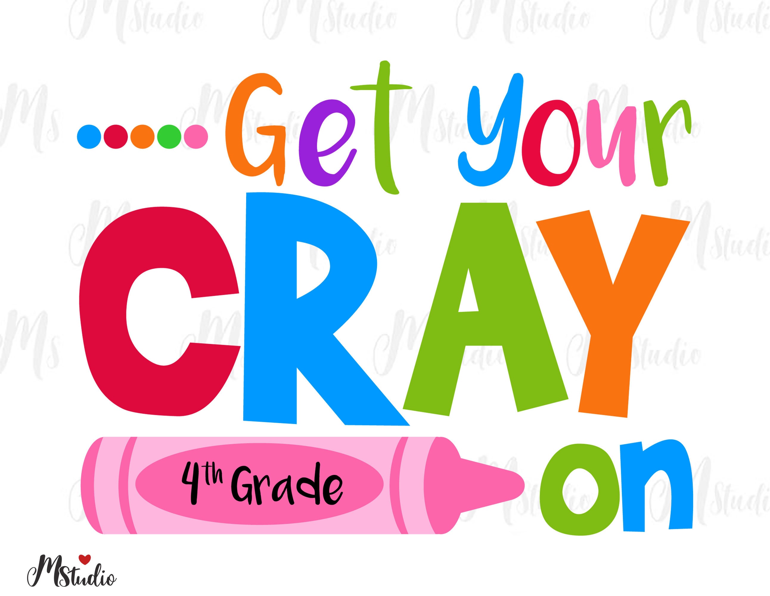 Get Your Cray on Svg Bundle School Svg Girls Crayon Grades - Etsy
