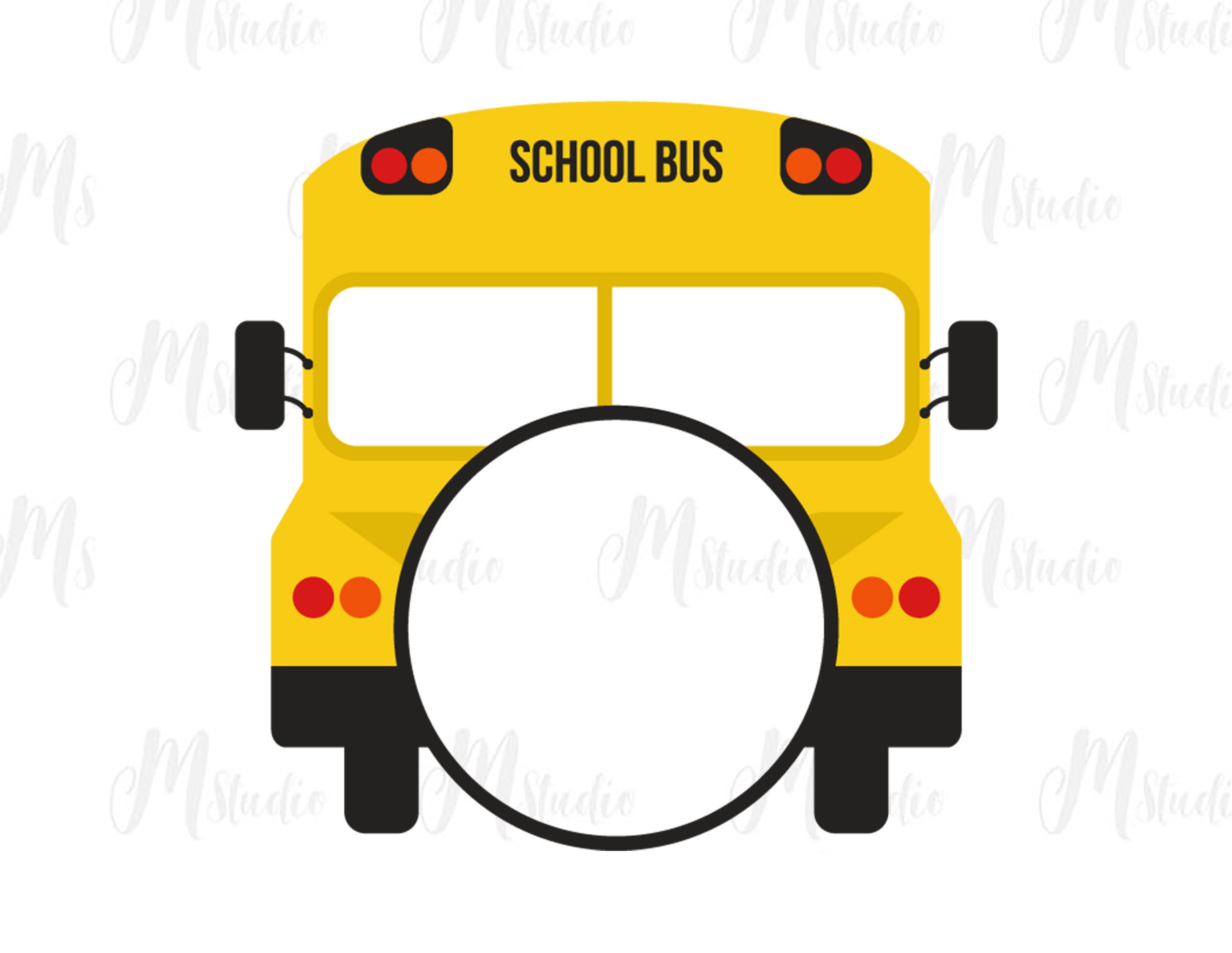 School Bus Svg Back to School Svg School Svg Monogram Svg | Etsy