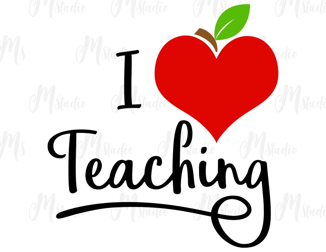 Teacher Svg Love to Teach Teacher Heart SVG School Svg - Etsy