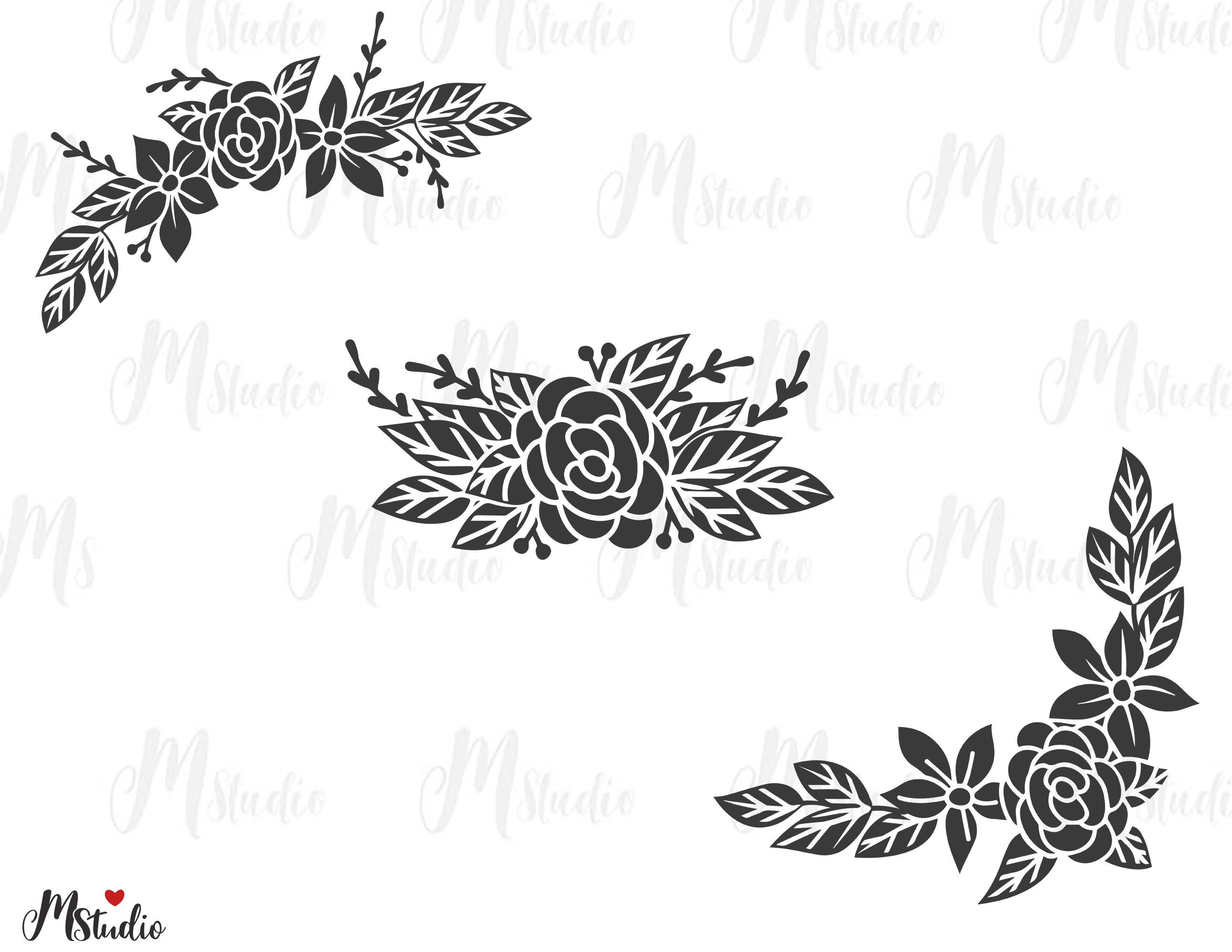 Flower Svg Bundle Flower Spray Svg Sign Svg Floral - Etsy Canada