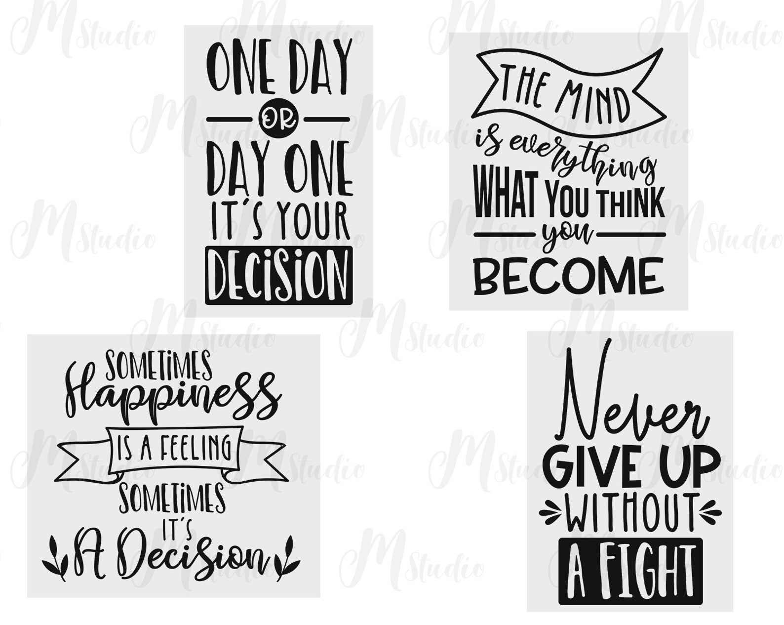 Inspirational Quotes Svg Bundle, for Cricut and Sillouette - Etsy