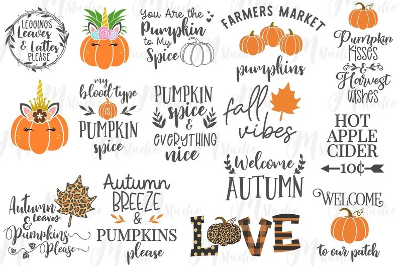 Fall Svg Happy Fall Svg Fall Svg Bundle Autumn Svg Bundle - Etsy