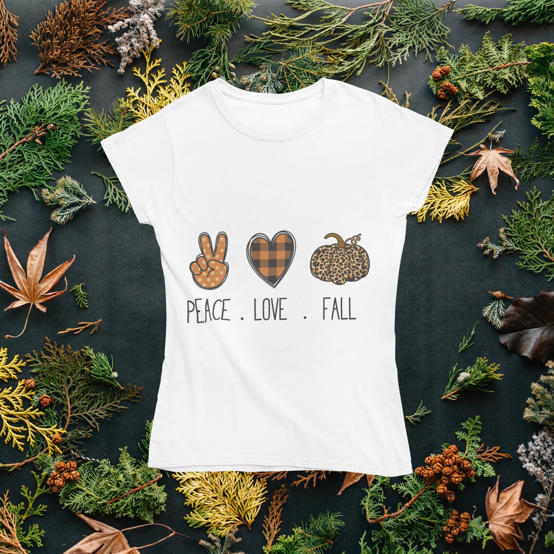 Peace Love Fall SVG File Fall Svg Peace Sign SVG Cut Files | Etsy
