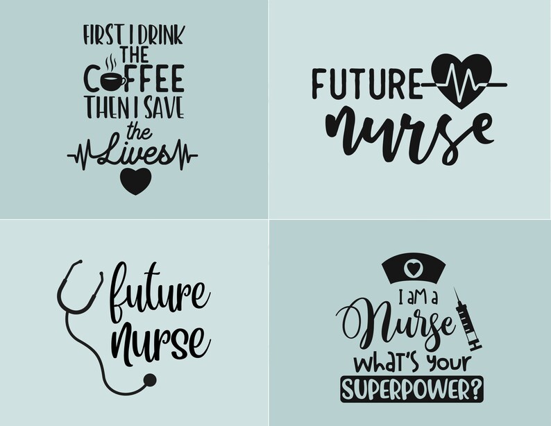 Nurse SVG Bundle Nurse Quotes SVG Doctor Svg Nursing SVG | Etsy