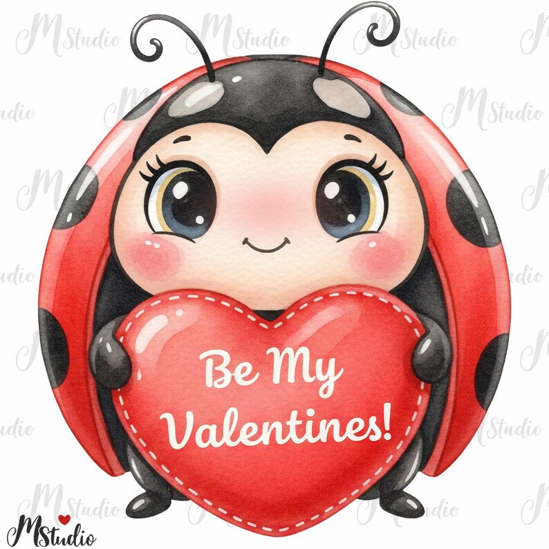 40 Funny Ladybug Clipart, PNG Bundle, Cute Love Bug Png,ladybug Clipart ...