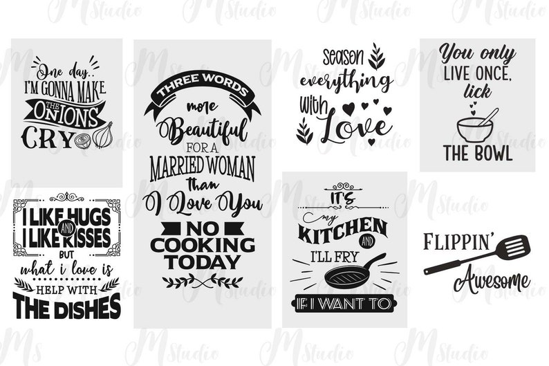 Kitchen SVG Bundle Baking Svg Cooking Svg Chef Svg Hand - Etsy