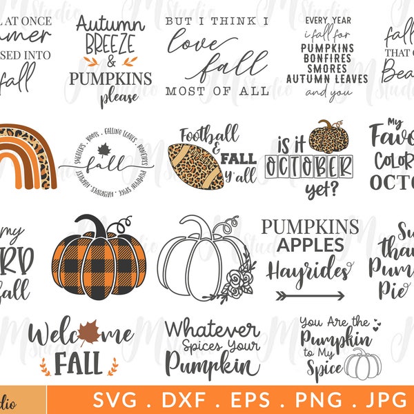 Fall Svg Files - Etsy