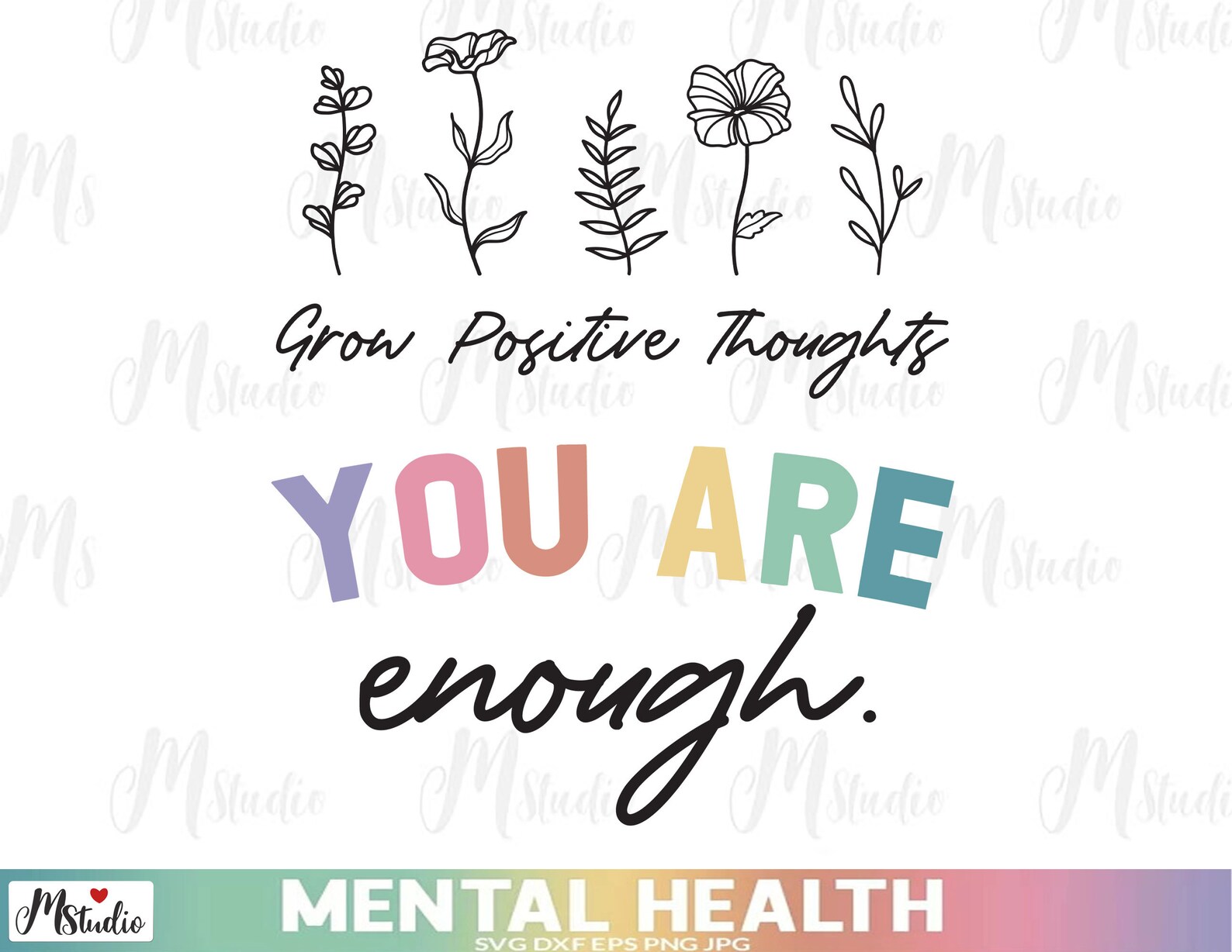 Mental Health SVG Bundle Inspirational Svg Positive SVG - Etsy