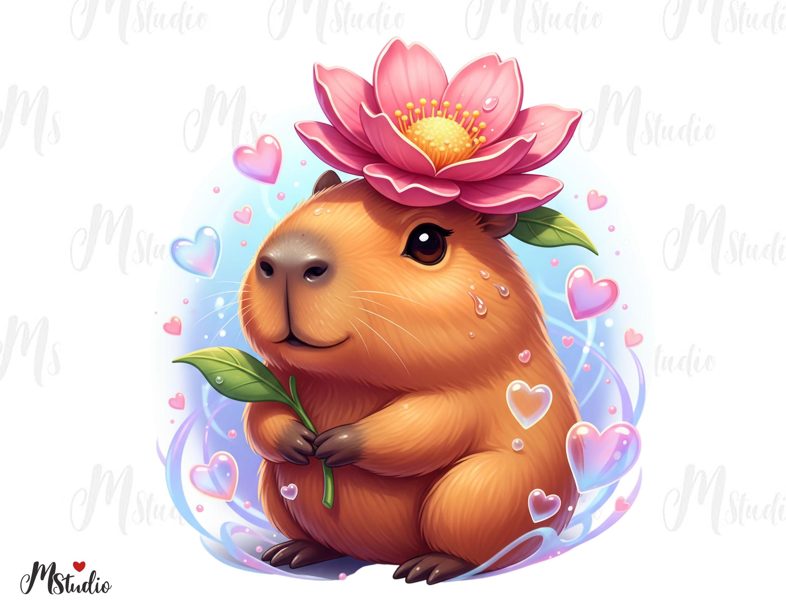 15 PNG Capybara Clipart Bundle, Jungle Animals,birthday Kids Png,cute ...
