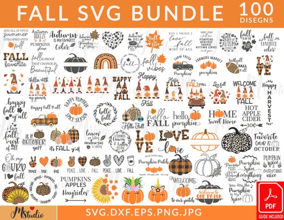 Fall Svg Happy Fall Svg Fall Svg Bundle Autumn Svg Bundle - Etsy