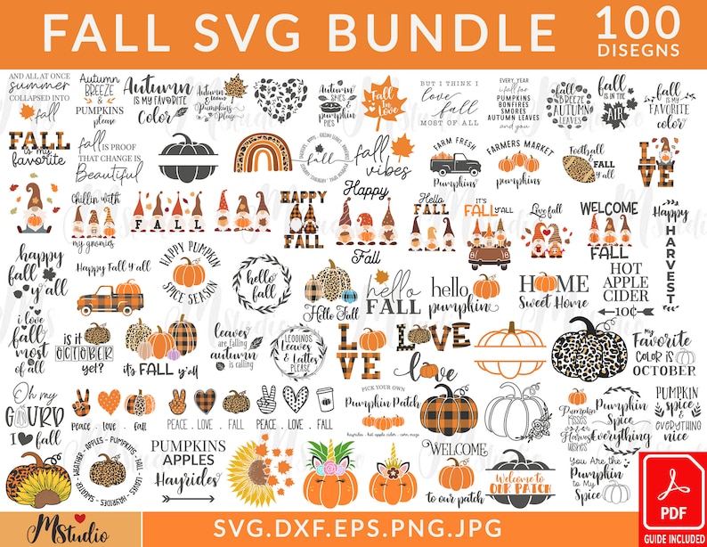 Fall Svg, Happy Fall Svg, Fall Svg Bundle, Autumn Svg Bundle, Svg ...