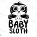 Sloth SVG Bundle Sloth Animal Sloth Monogram Svg Sloth Svg - Etsy