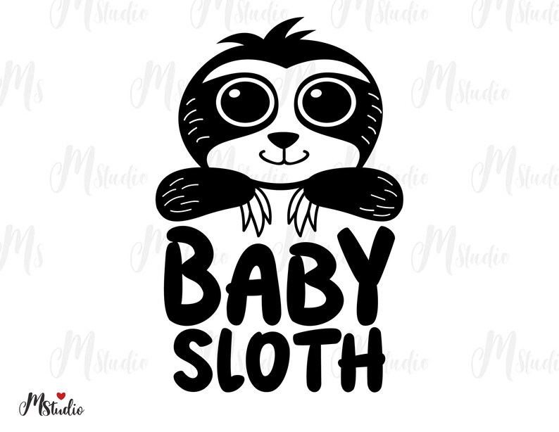 Sloth SVG Bundle Sloth Animal Sloth Monogram Svg Sloth Svg | Etsy