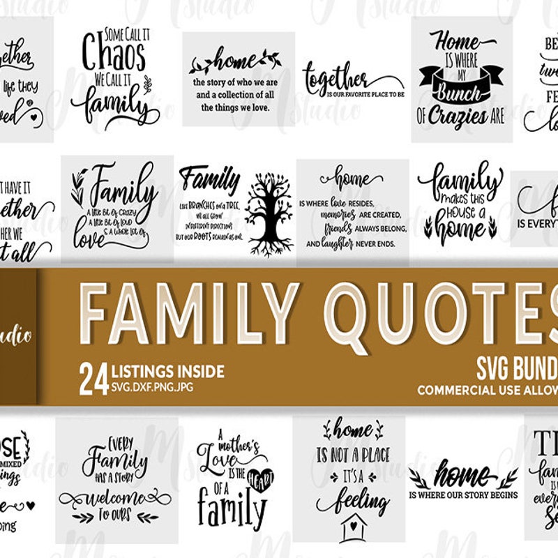 Family Quote Svg - Etsy