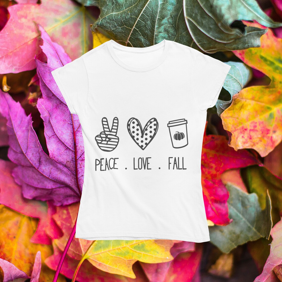 Peace Love Fall SVG File Fall Svg Peace Sign SVG Cut Files | Etsy