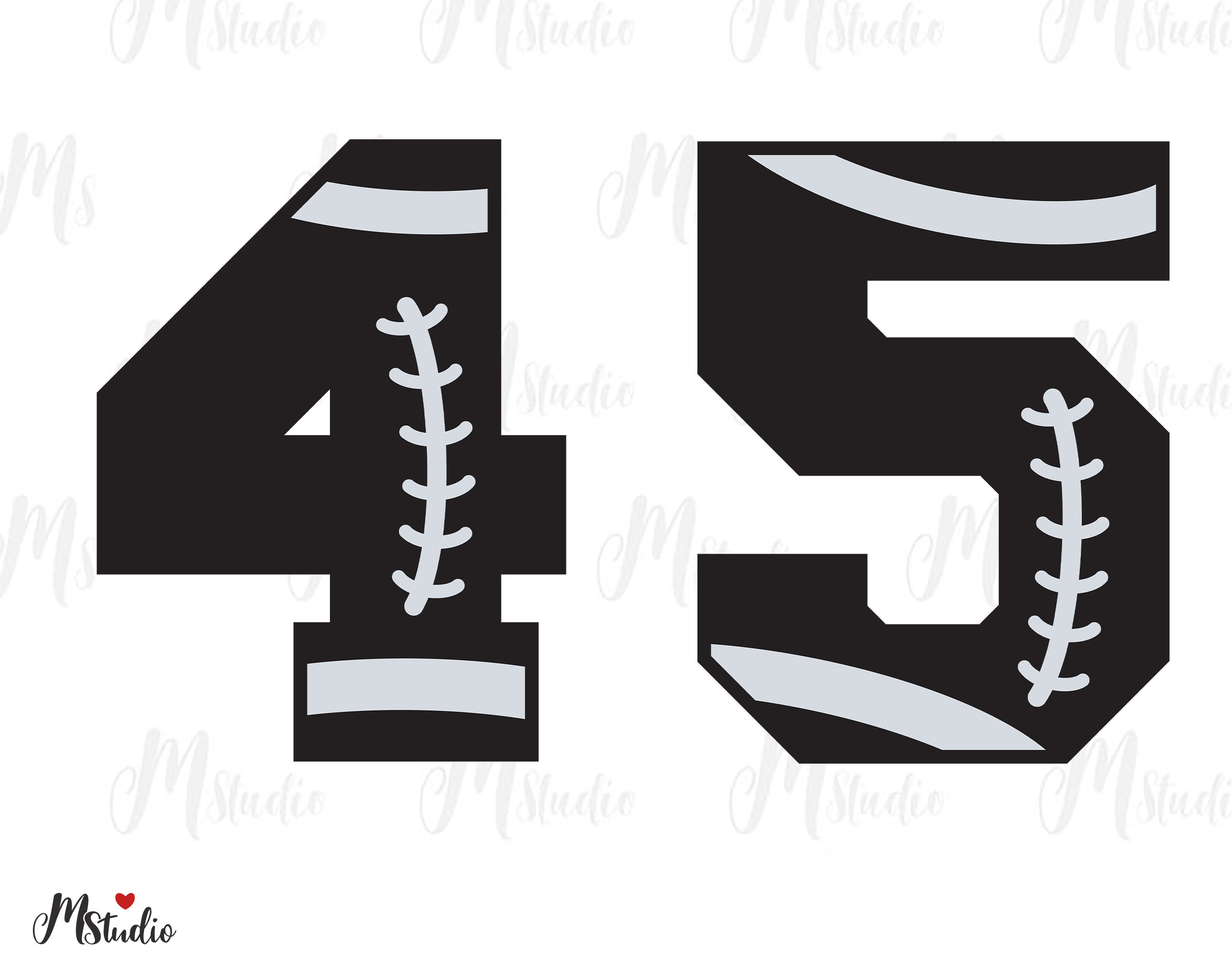 Football Player Numbers Svg Bundle Football Svg Football - Etsy