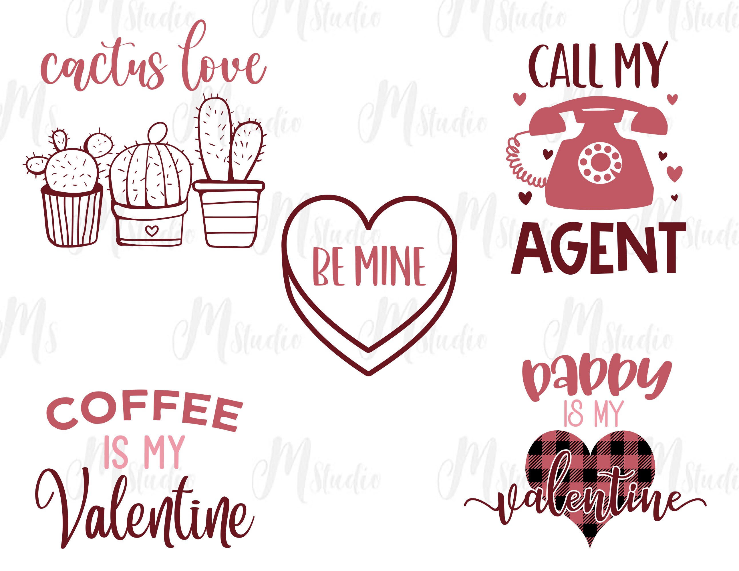 Valentines SVG Bundle Love Svg Bundle Valentines Day SVG - Etsy