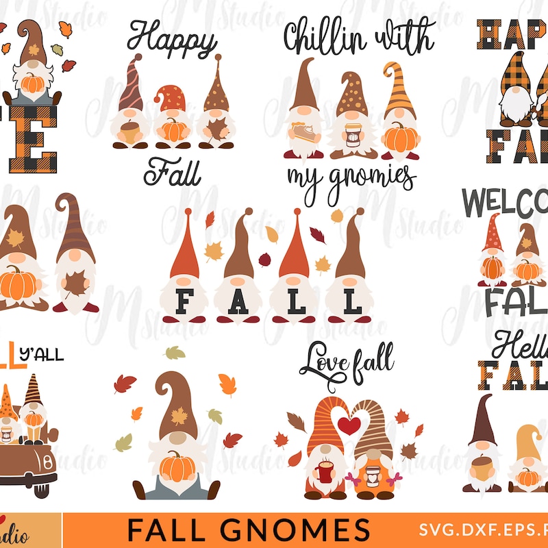 Fall Gnome Svg - Etsy