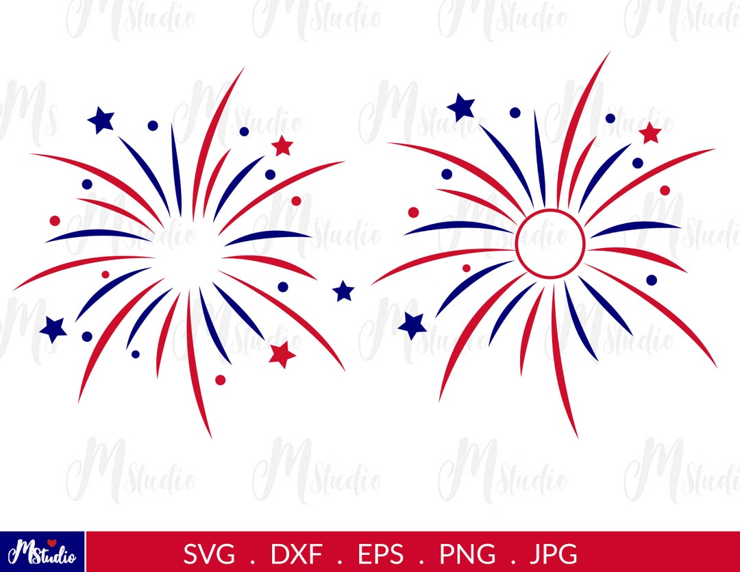 Fireworks 4th of July SVG, USA Firework America Svg, Independence Day ...