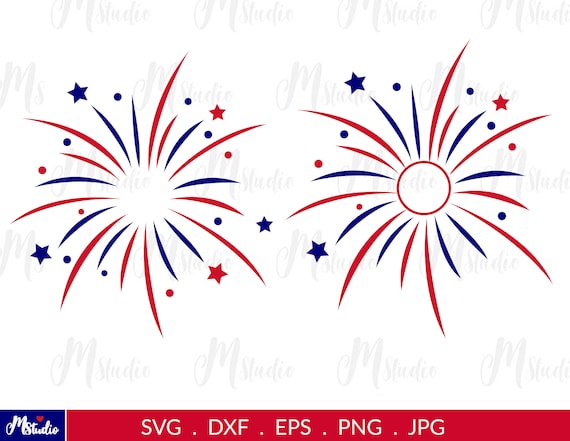 Fireworks 4th of July SVG USA Firework America Svg - Etsy