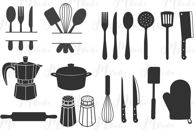 Kitchen SVG Bundle Baking Svg Cooking Svg Chef Svg Hand - Etsy