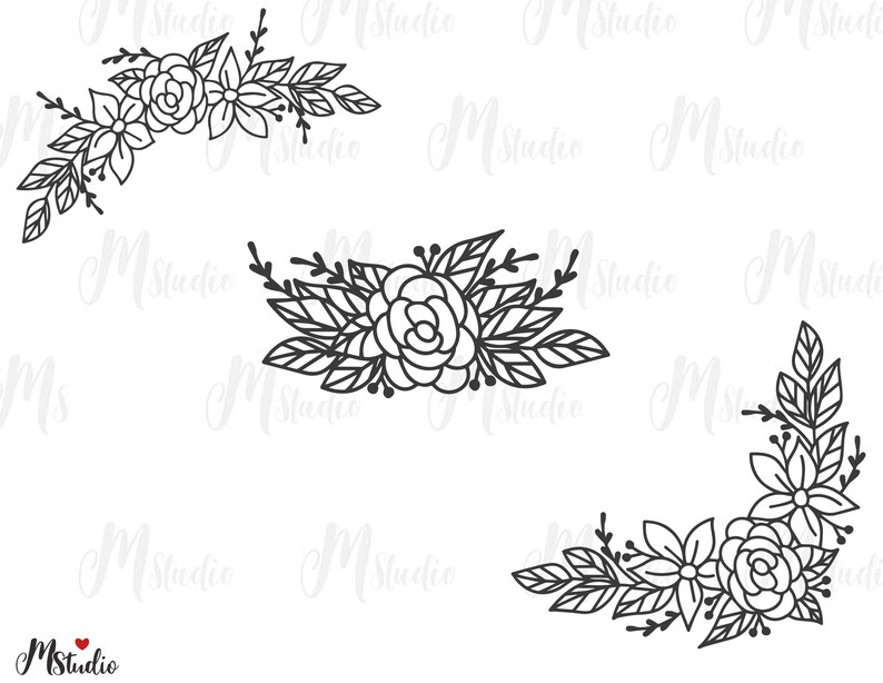 Flower Svg Bundle Flower Spray Svg Sign Svg Floral - Etsy Canada