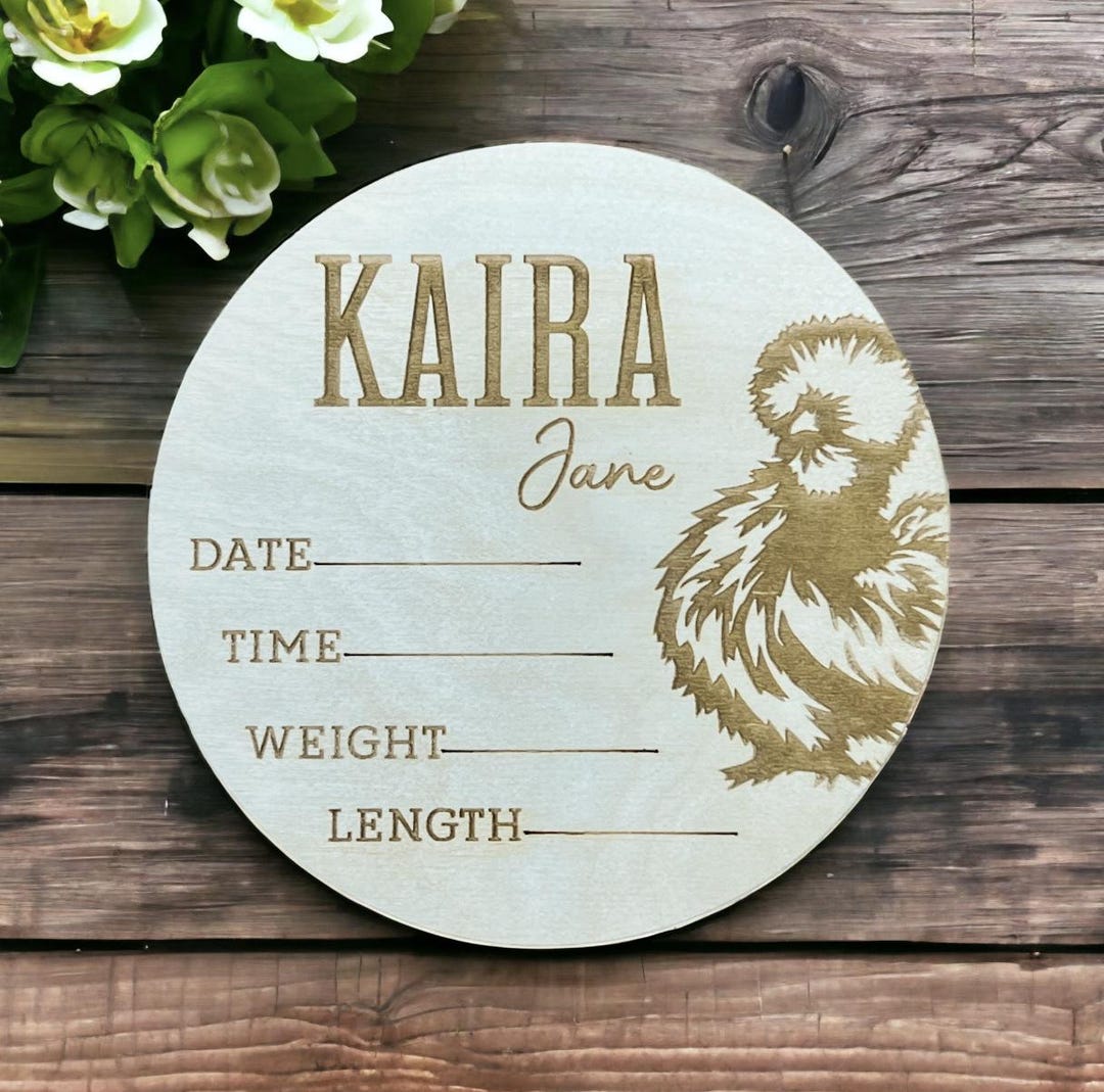 Baby Announcement Sign With Birth Stats | Sign for Newborn | Silky ...