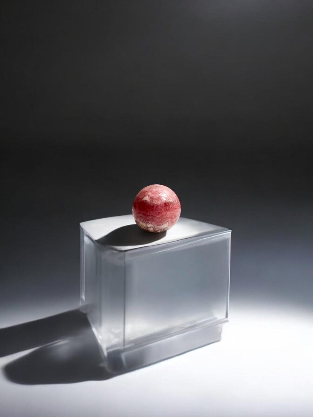 Mini Natural Rhodochrosite Sphere, Argentina Banded Rhodochrosite ...