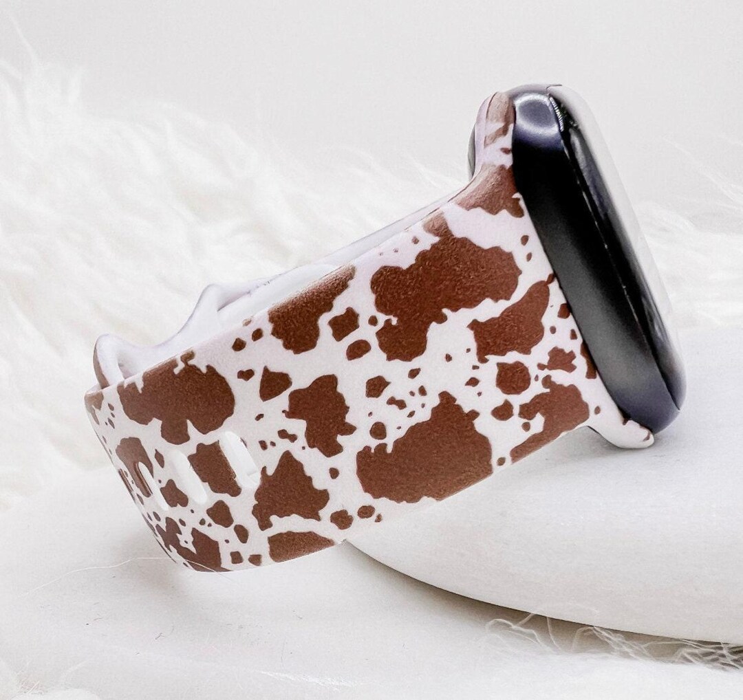 Cow Print Watch Band Compatible With Apple Watch Fitbit Samsung - Etsy