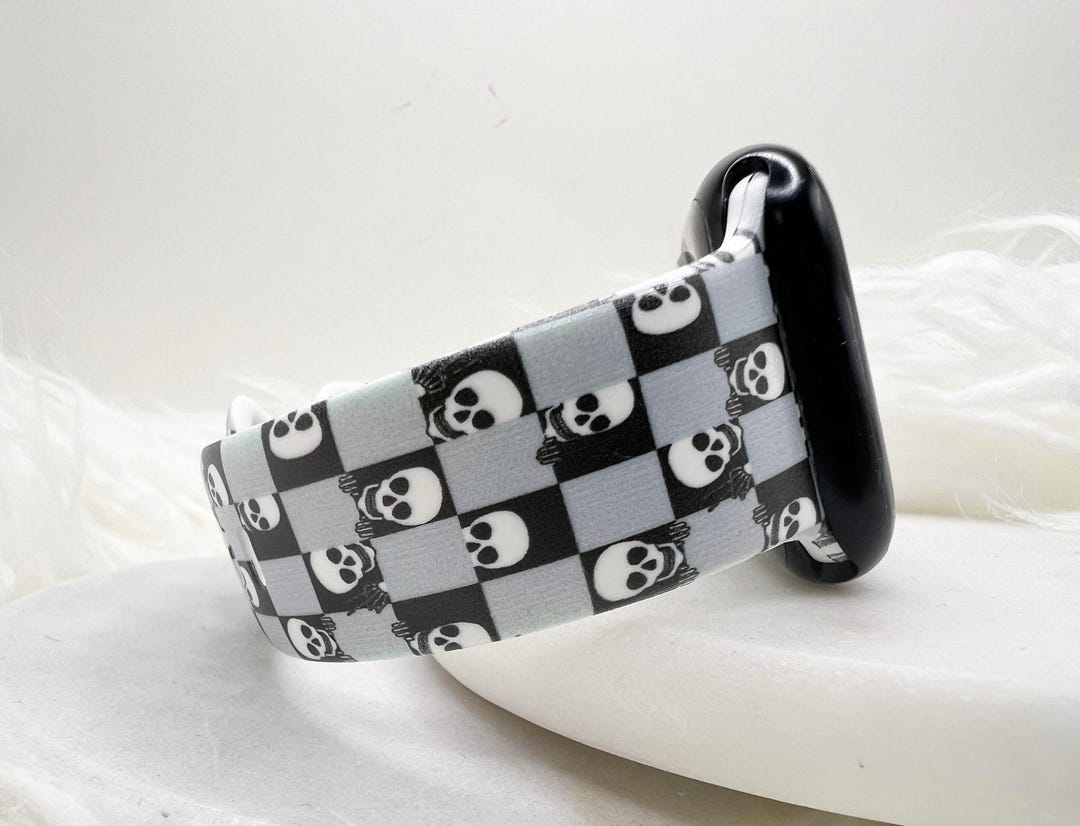 Checkered Skeletons Watch Band Compatible With Apple Watch Fitbit Samsung - Etsy