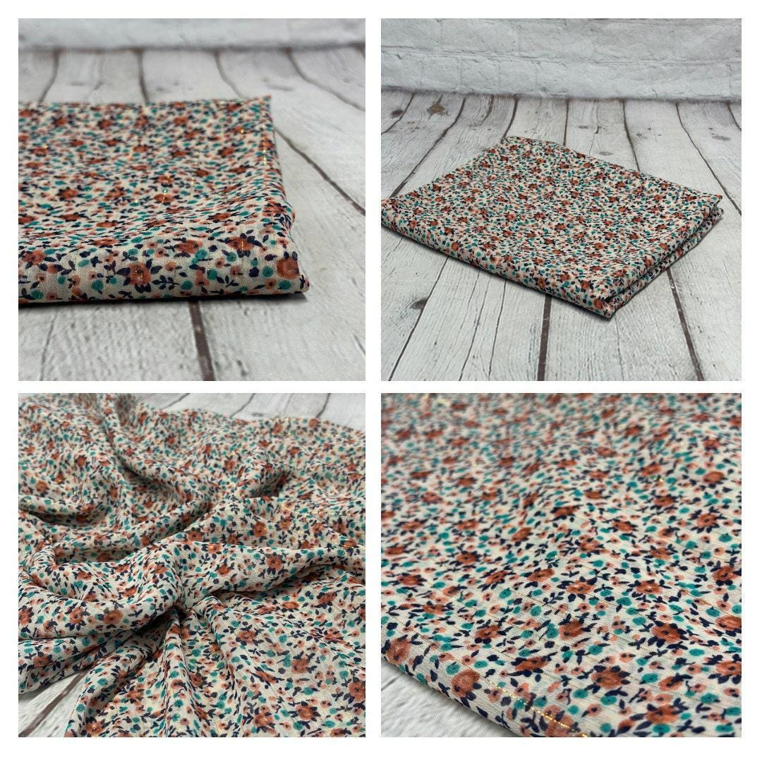 Polyester Chiffon Woven Print Fabric by the Yard Mini Multicolor Lurix ...