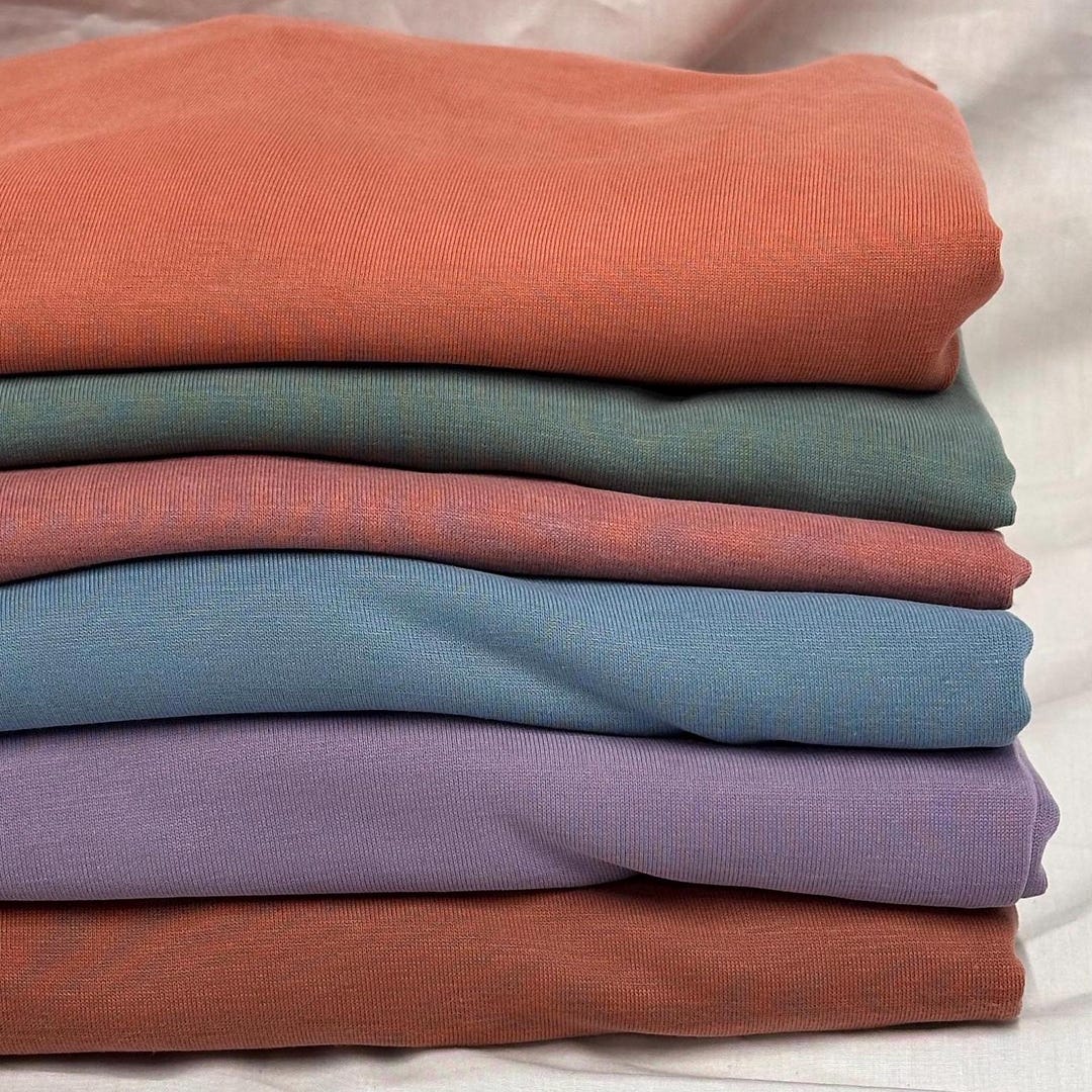 Modal Sand Wash Cupro Jersey Knit Fabric by the Yard Dusty Colors #3 - Etsy