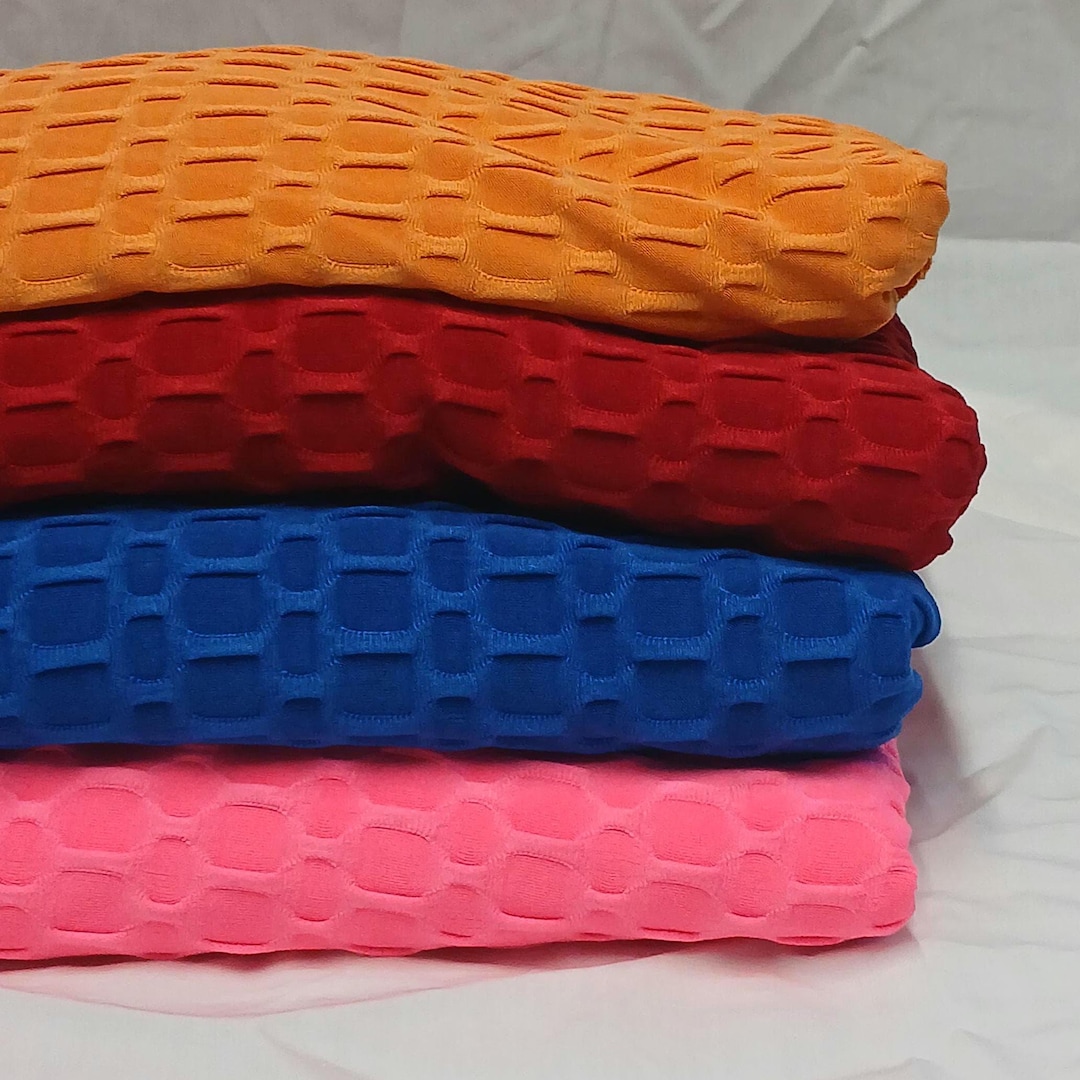 4-way Stretch Honeycomb Knit Fabrix for Tik Tok Leggings, Work Out Gear ...