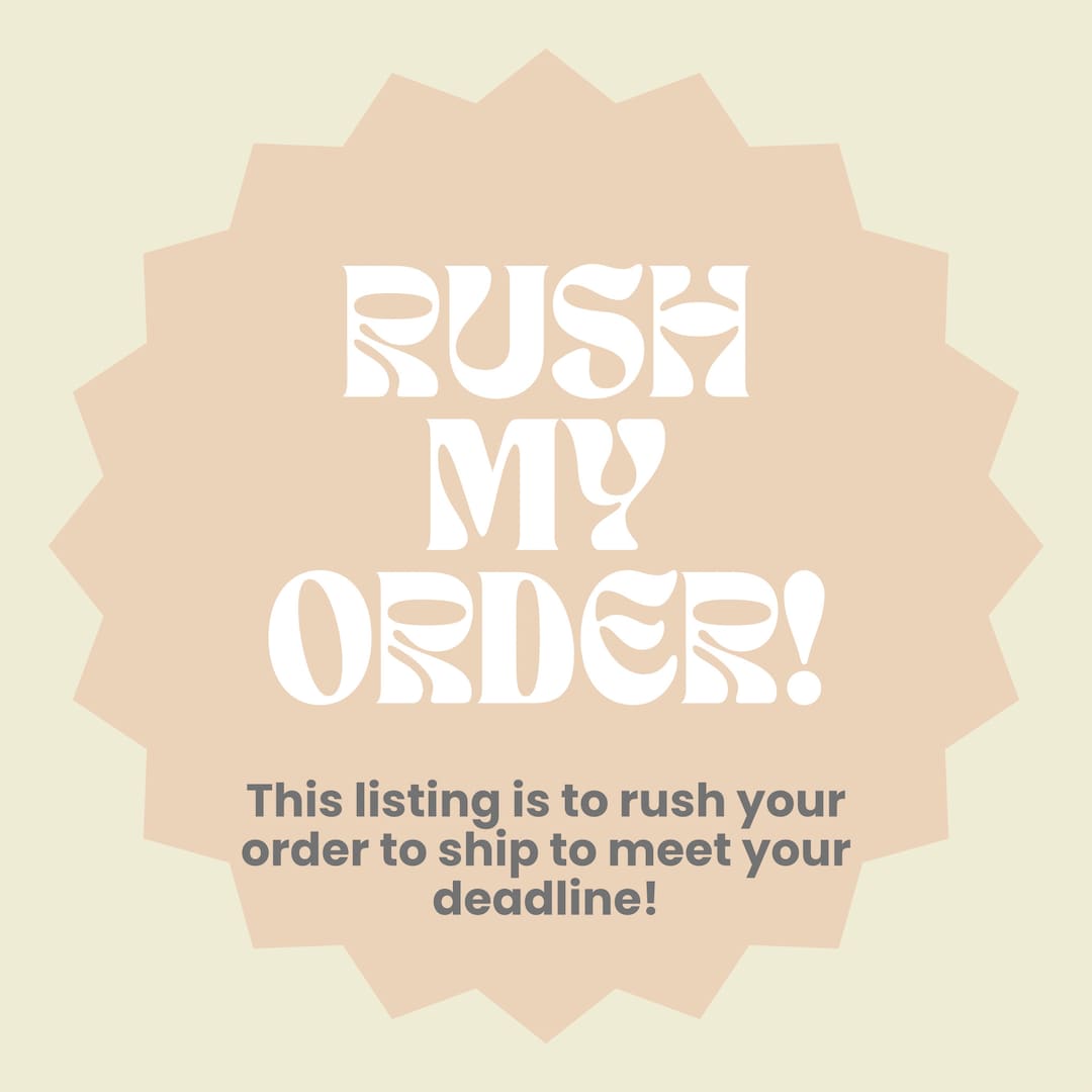 Rush My Order - Etsy