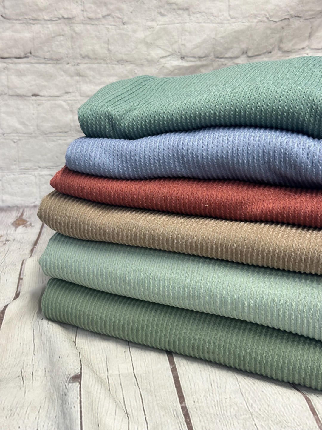 NEW COLORS! Texture Street Rib Wave Knit Spandex Fabric by the Yard ...