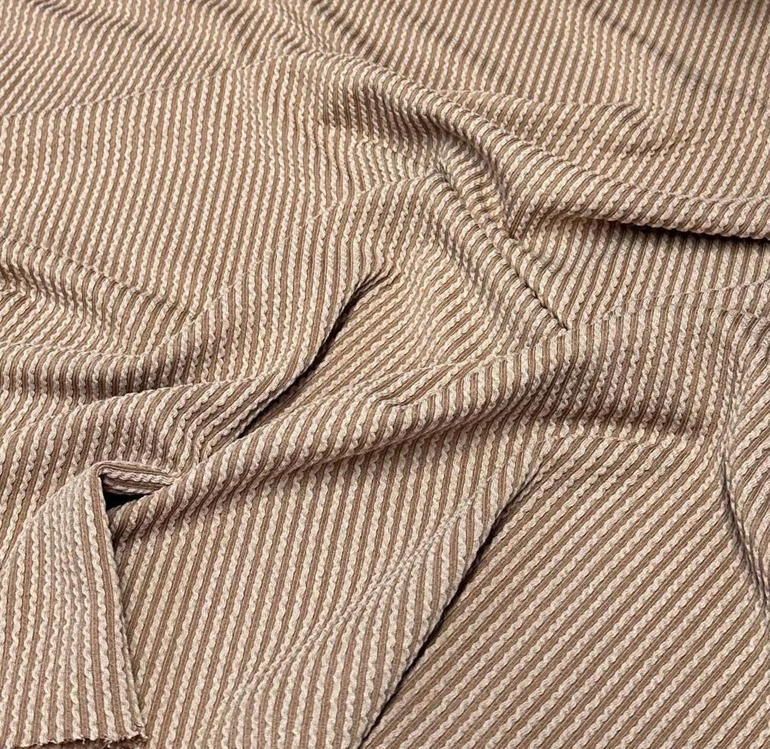 NEW COLORS! Texture Street Rib Wave Knit Spandex Fabric by the Yard ...