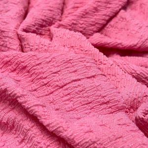 NEW COLORS! Jacquard Crepe Texture Knit Spandex Fabric by the Yard ...