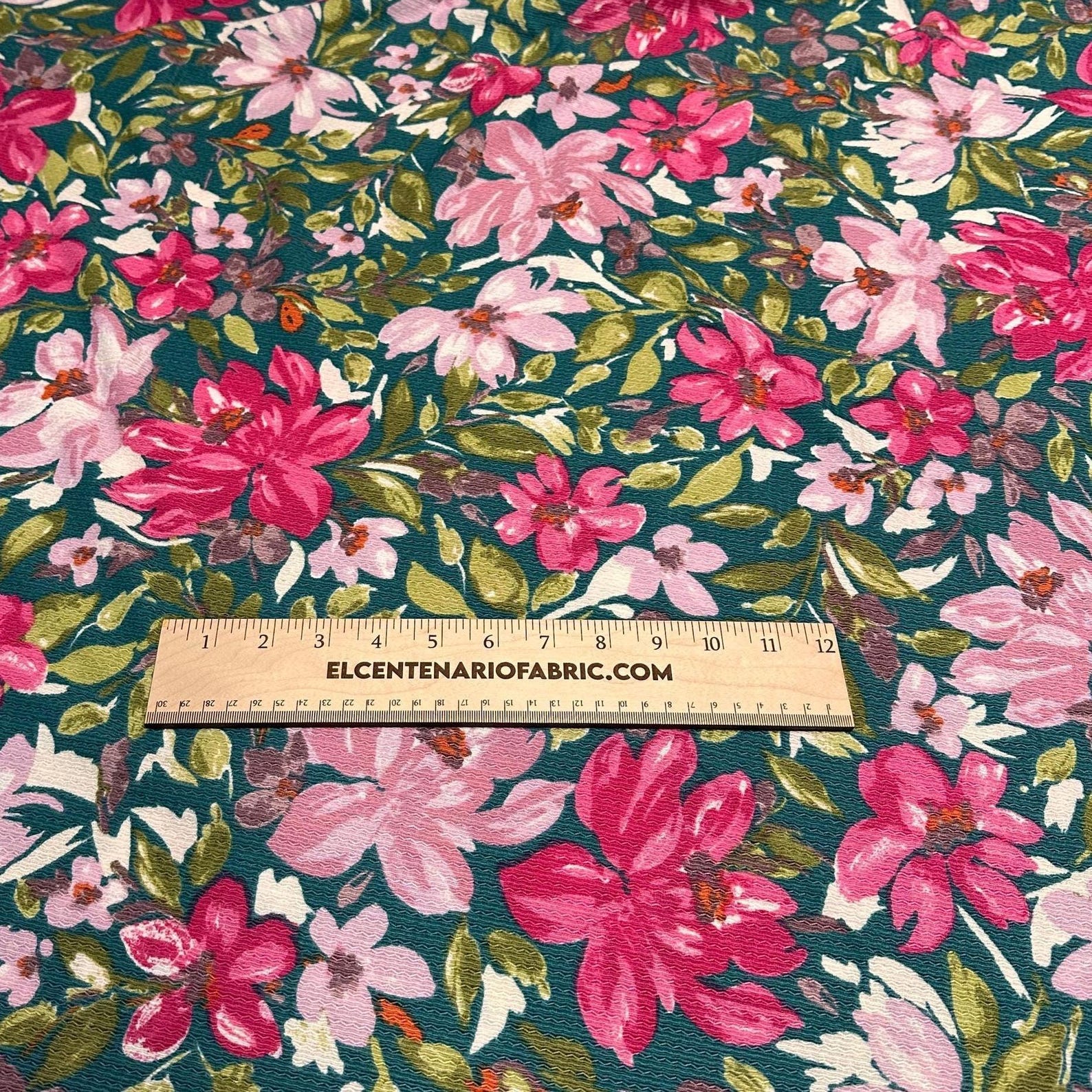 Floral Jacquard Texture Knit Spandex Flower Tropical Fabric by the Yard ...