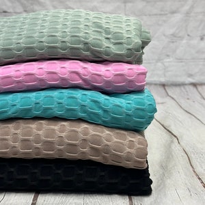 4-way Stretch Honeycomb Knit Fabrix for Tik Tok Leggings, Athletic Wear ...