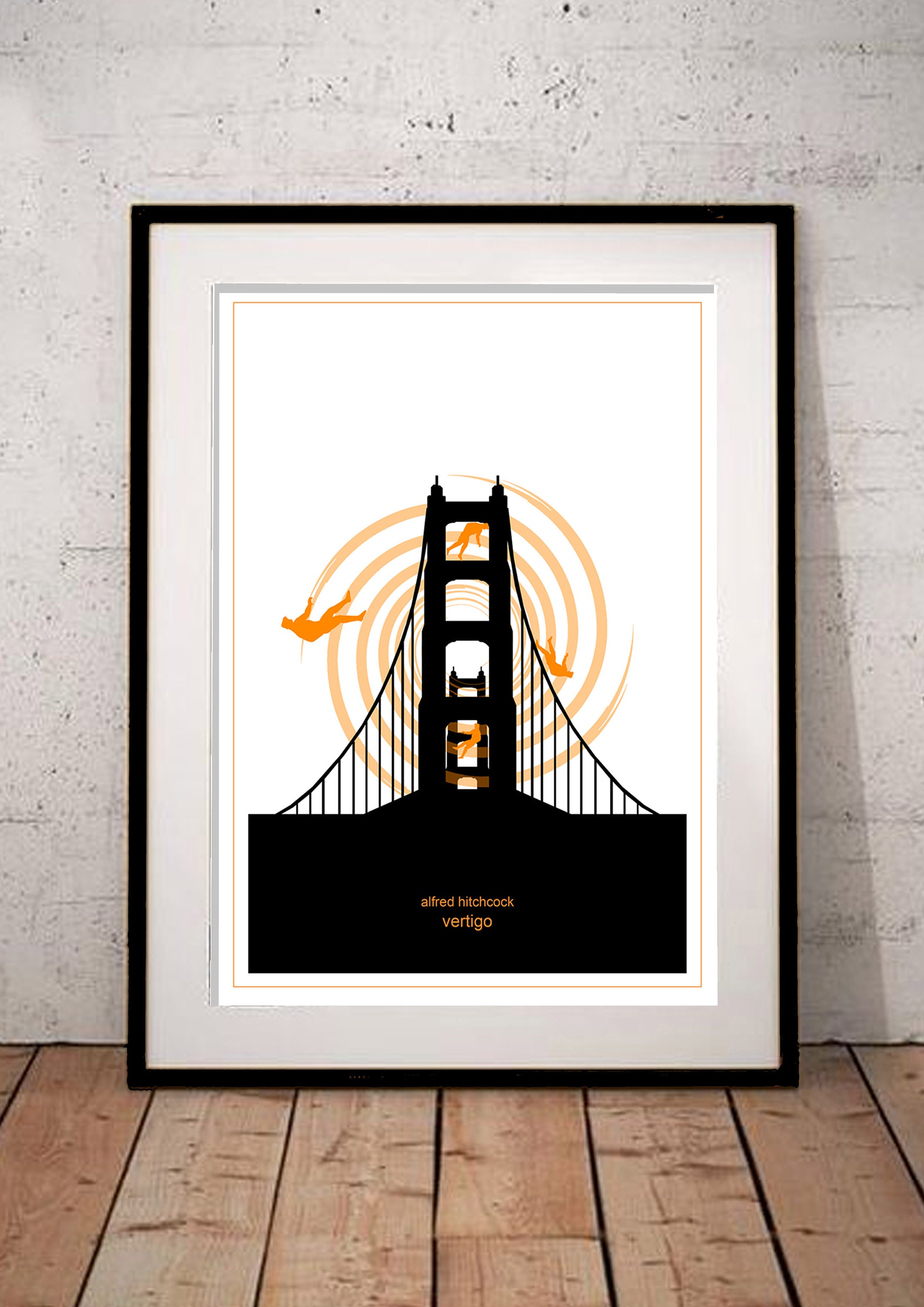 Alfred Hitchcock Poster Collection, Vertigo Movie Print, Modern Home ...