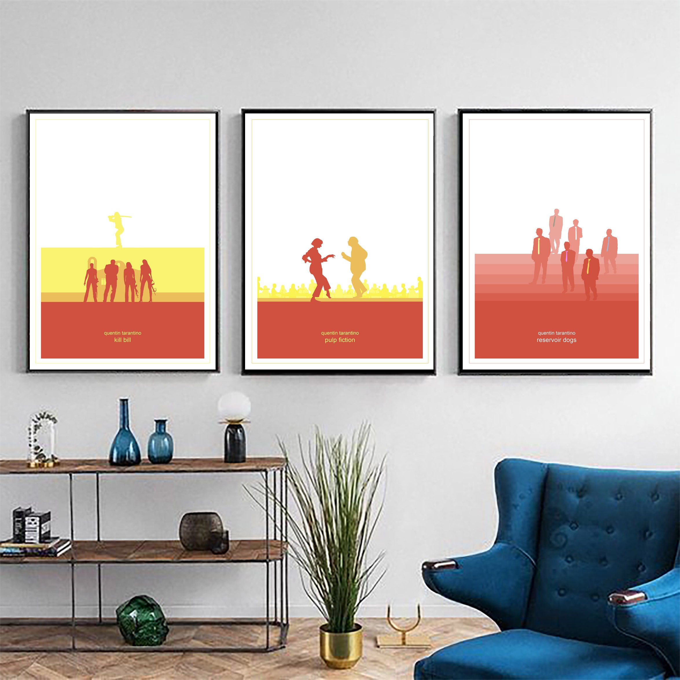 Quentin Tarantino Poster Collection, Pop Culture Print, Minimal Home ...