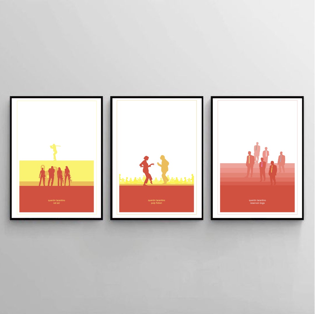 Quentin Tarantino Poster Collection, Pop Culture Print, Minimal Home ...
