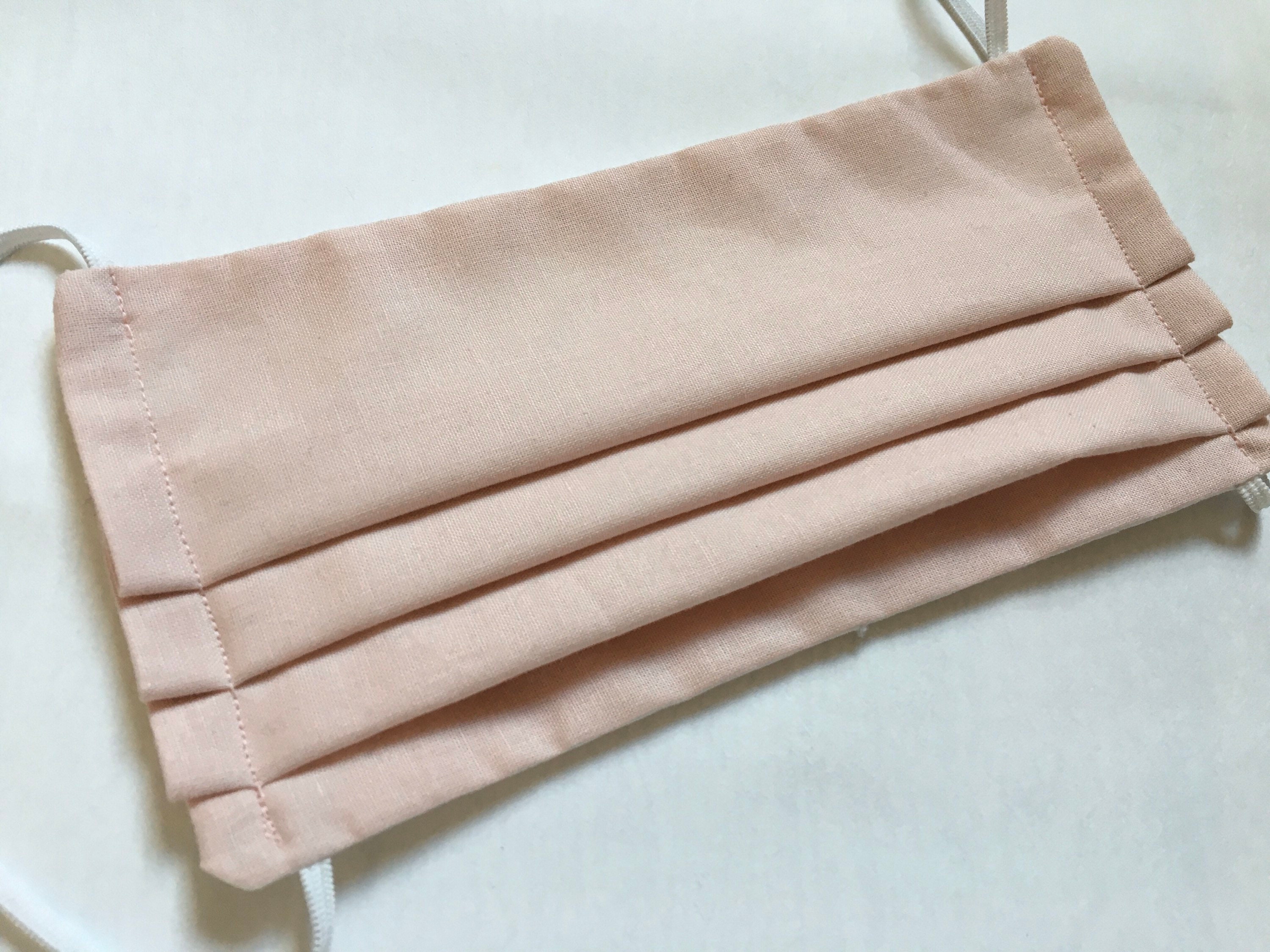Pink blush reusable face mask 100 % cotton facemask | Etsy
