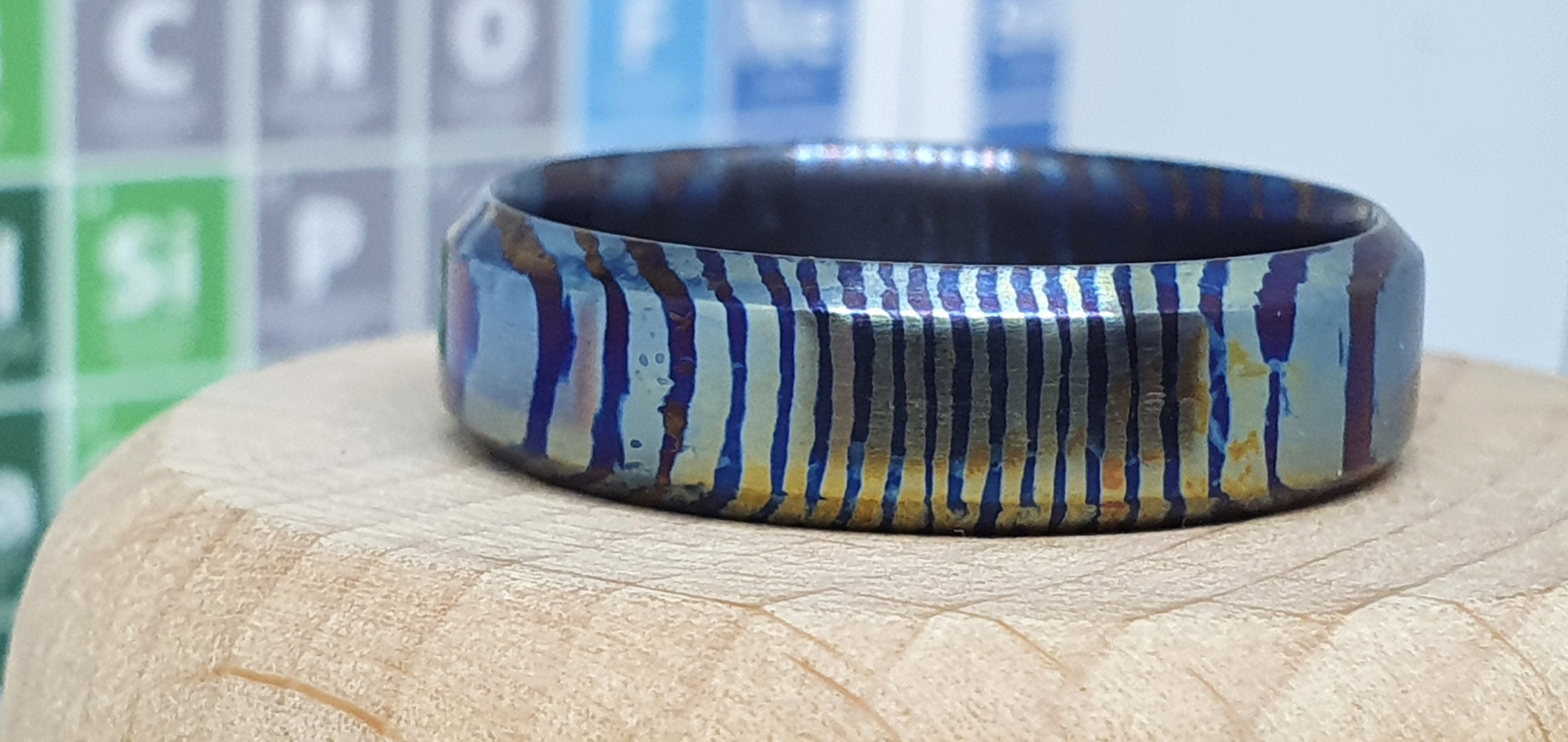 Don Pattern Timascus Damascus Ring | Etsy