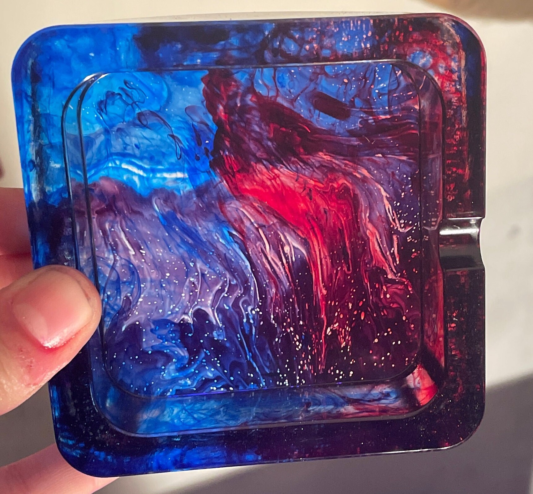 Handmade Epoxy Resin Ashtray (square) - Etsy
