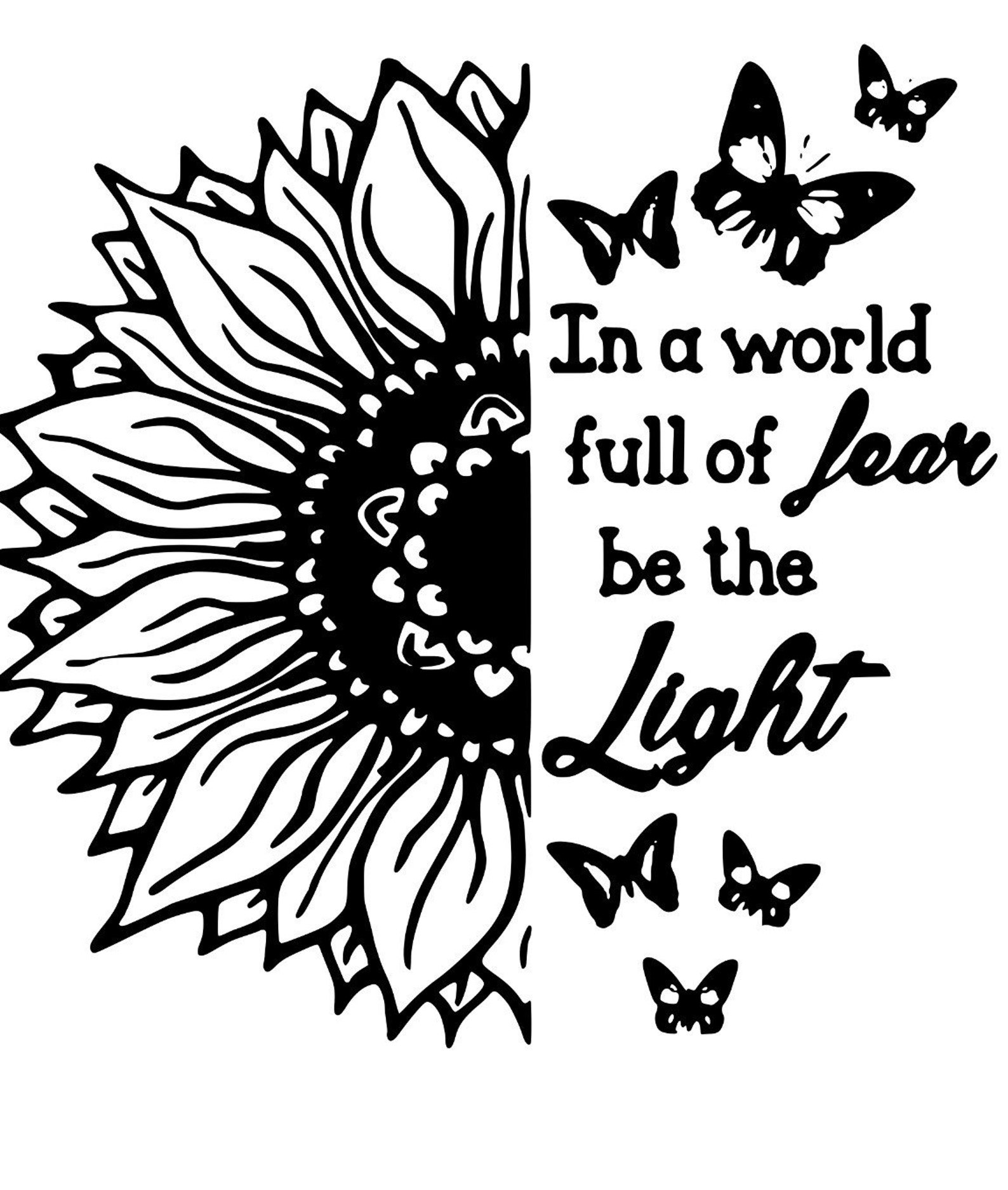 Be the Light Decal - Etsy