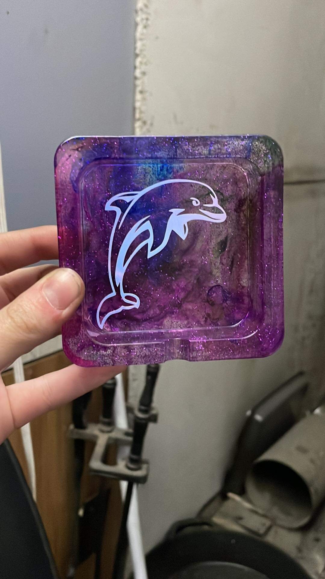 Handmade Epoxy Resin Ashtray (square) - Etsy