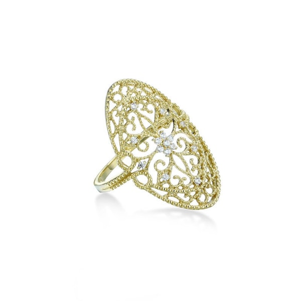 Antique Filigree Ring - Etsy