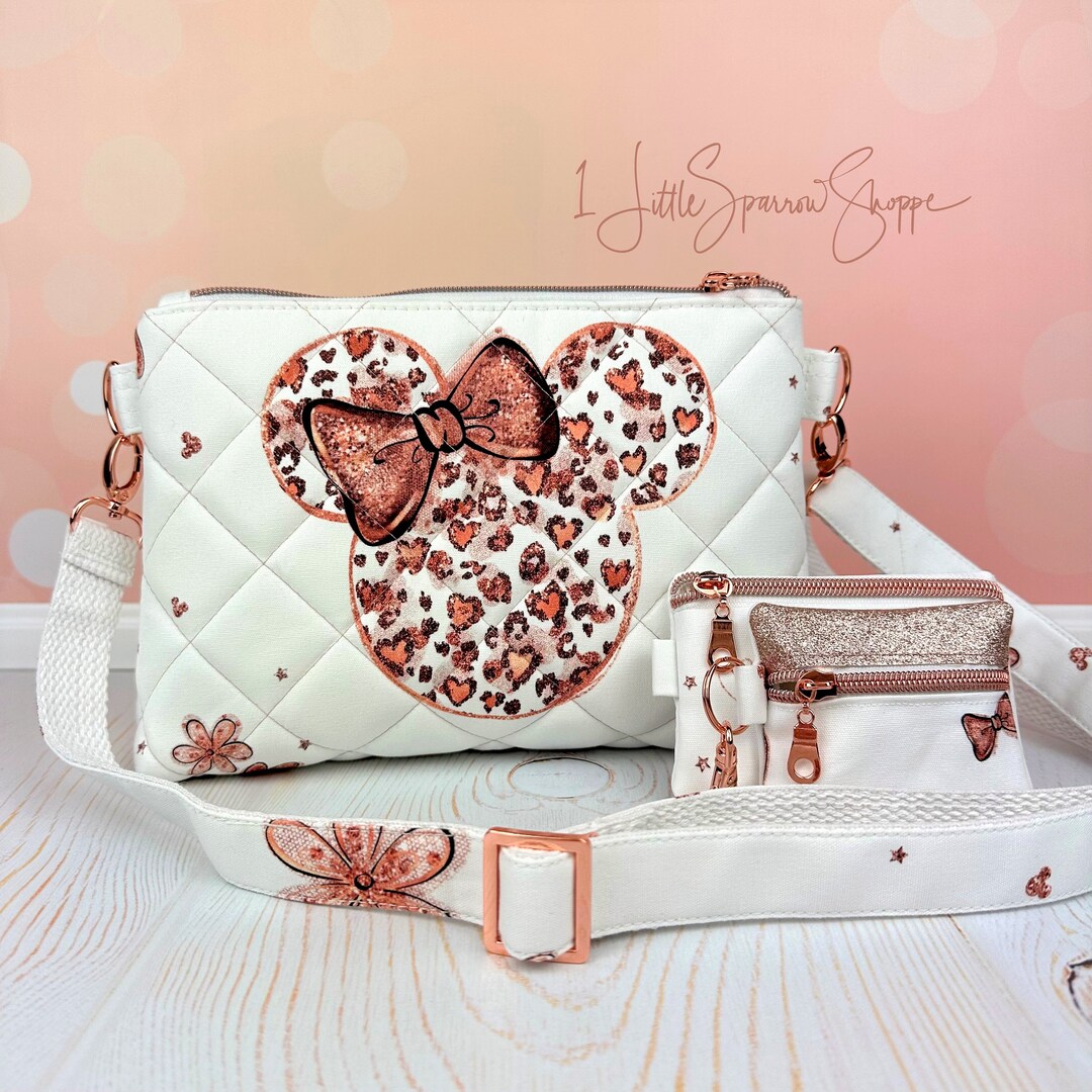 Rose Gold Mouse Shoulder Handbag, Crossbody, Magical, Purse, Mouse Head ...